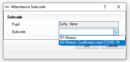 SIMS Covid Attendance Sub-Codes | School Business Services